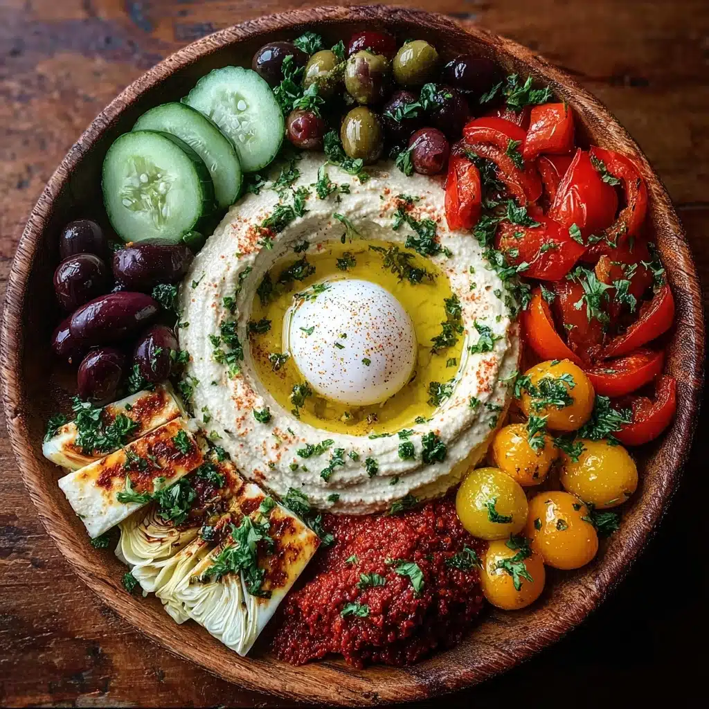 Mediterranean Mezze Platter with Hummus, Olives & Burrata Recipe – Mai Cook