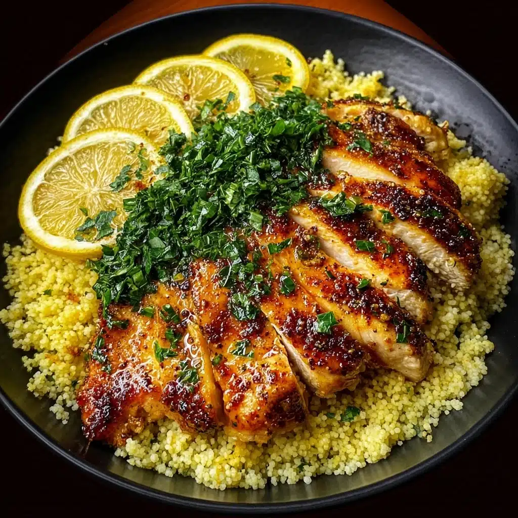 Lemon Herb Chicken with Couscous Recipe – Mai Cook
