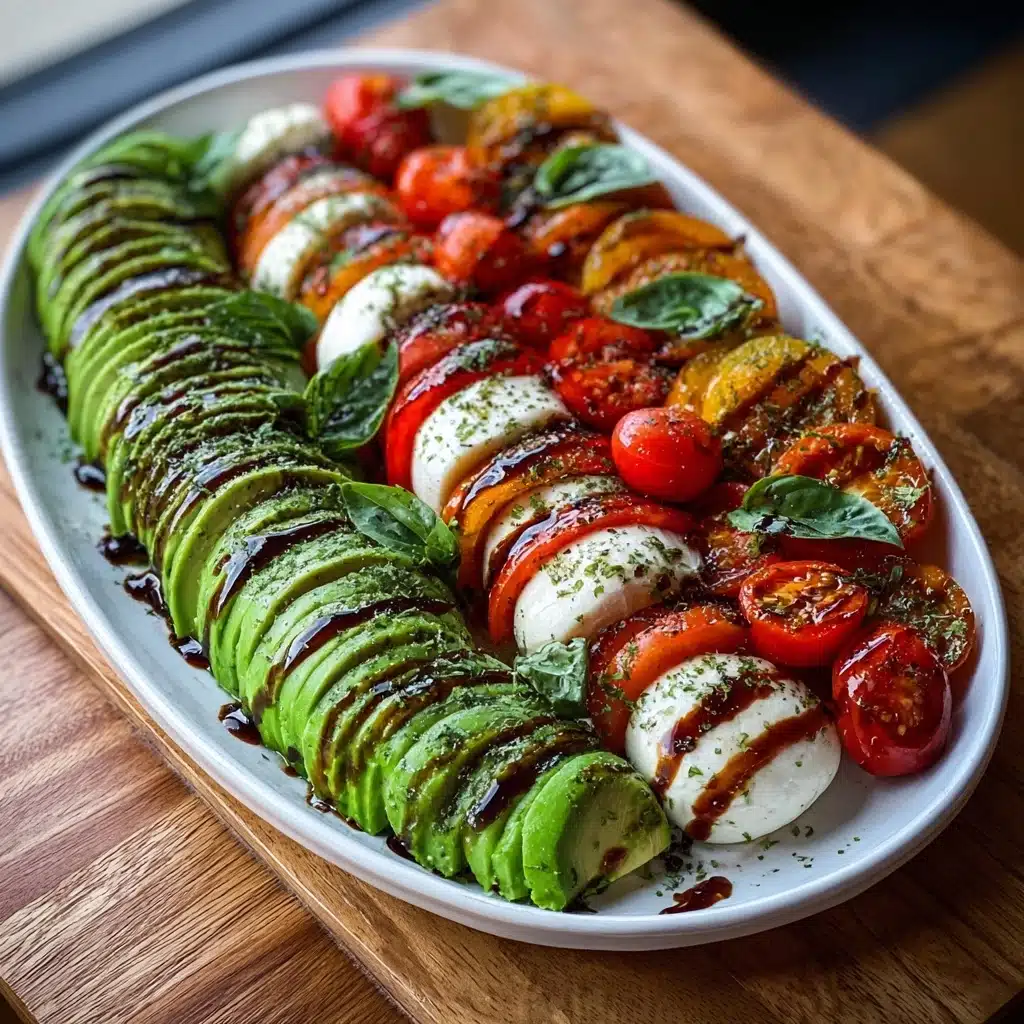 Cheesy Avocado Caprese Platter Recipe – Mai Cook